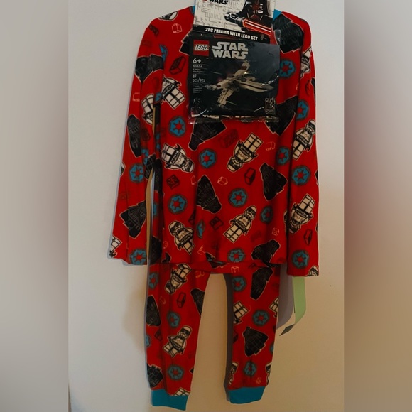 Star Wars | Pajamas | New Boys 2pc Lego Star Wars Red Pajama Set With ...